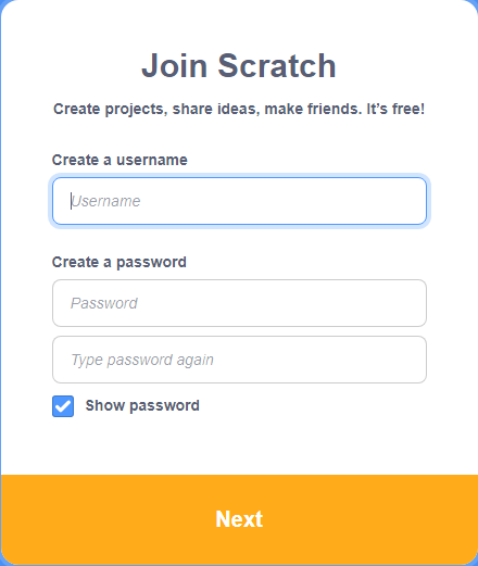 KidsComp - Coding classes for kids – Ireland – SCRATCH Login